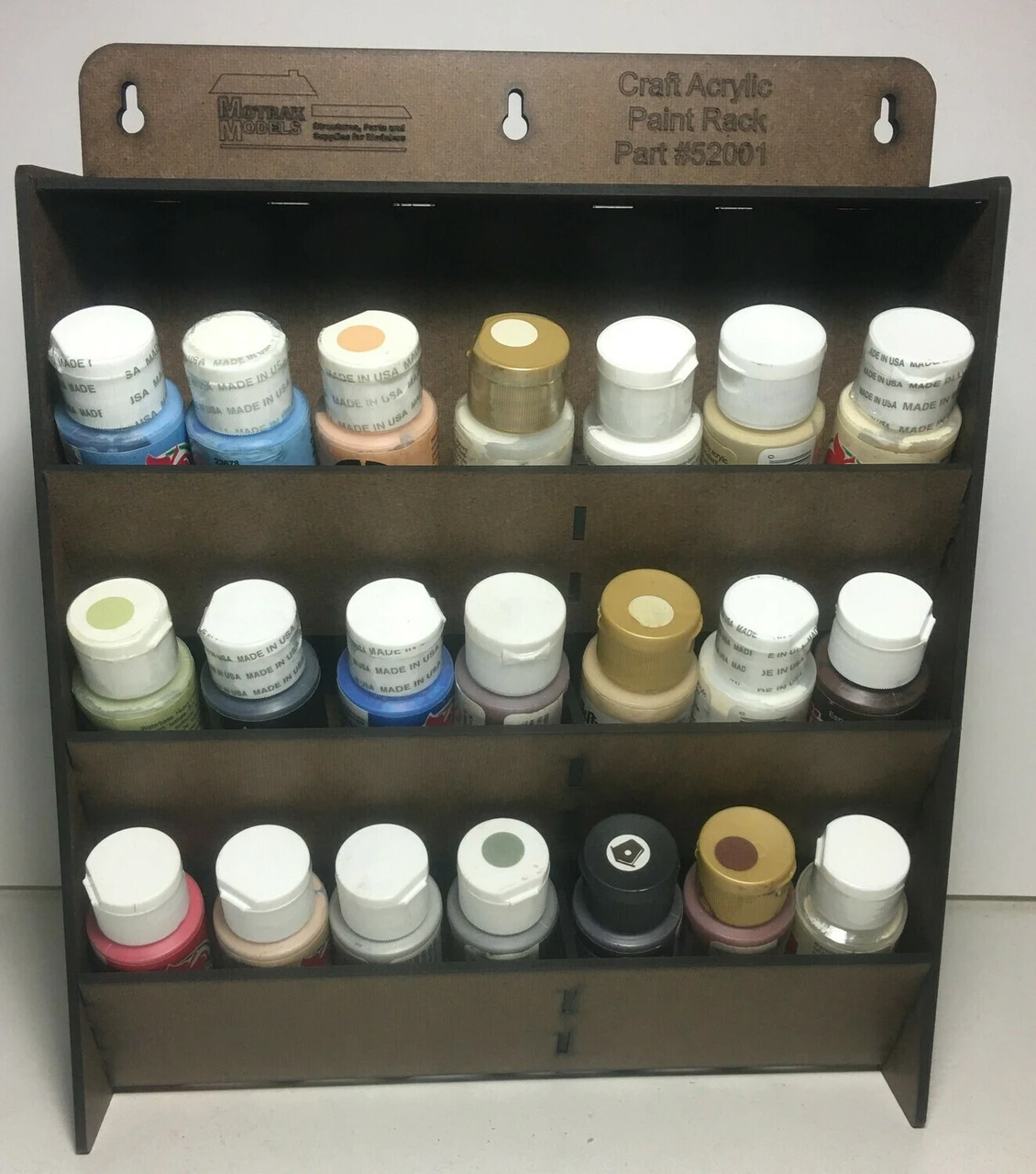 Motrak Models 52001 - Acrylic Craft Paint Rack - Multi Scale Kit - Good ...